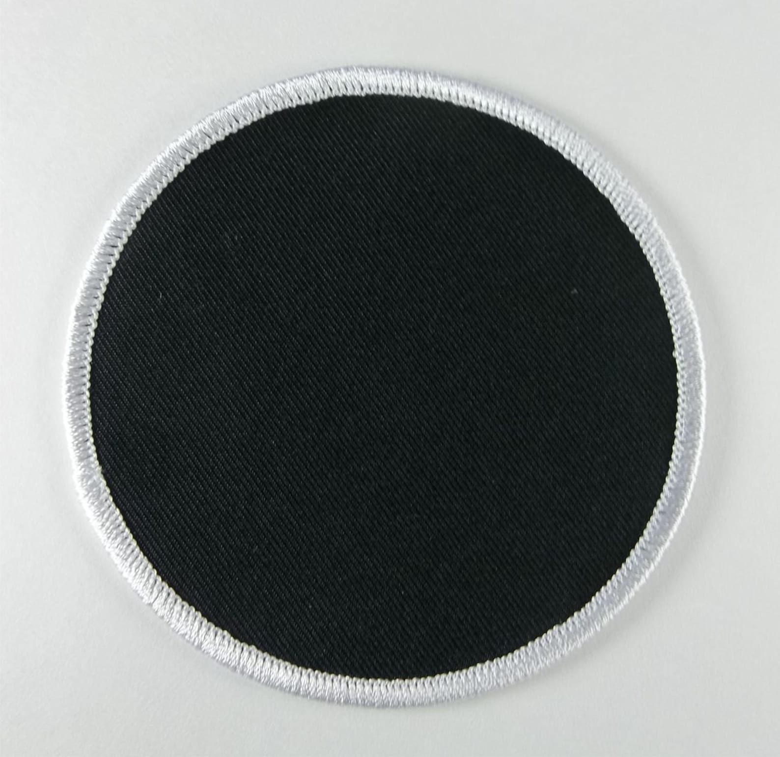 Patch vierge rond noir de 35 pouces avec bordure blanche - Etsy Canada
