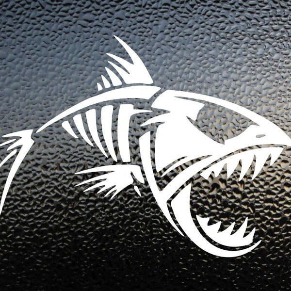 Fish Skeleton Decal - Etsy