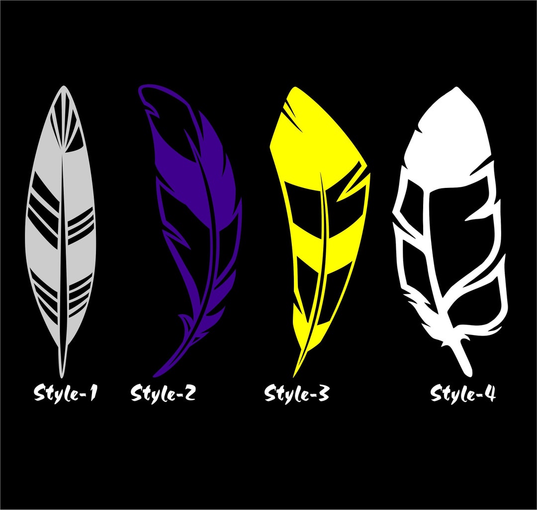 Feather Vinyl Decal, Vinyl Sticker Feather - Etsy
