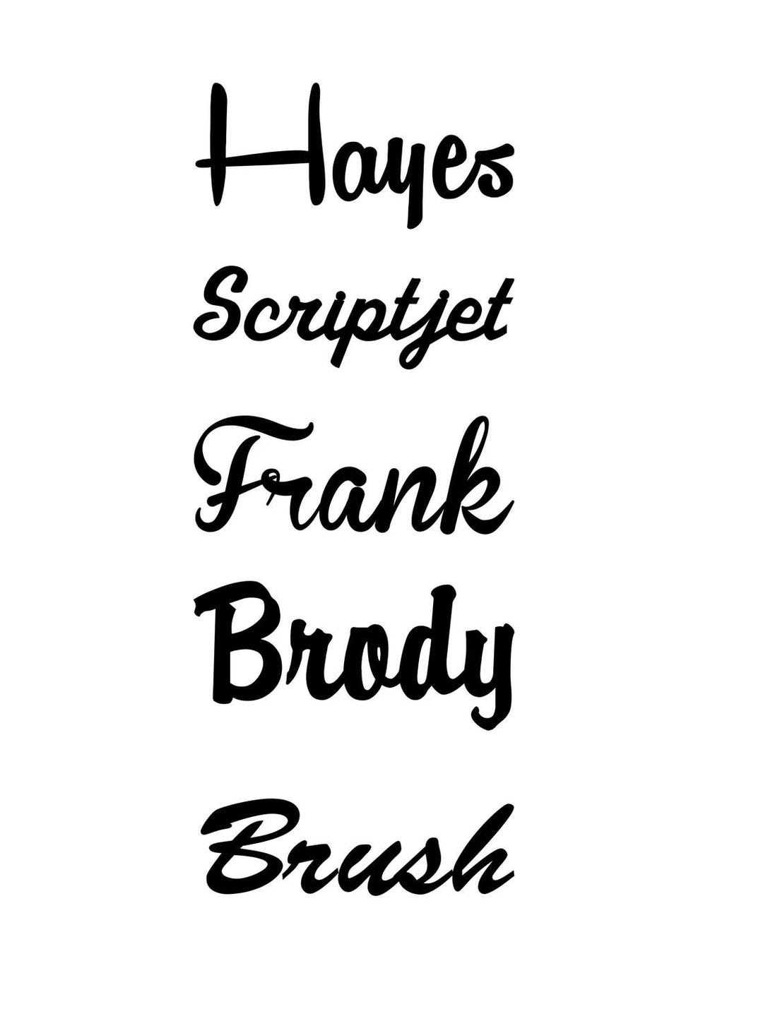 Custom Script Name Decals, Script Fancy Fonts, Personalized Decal ...