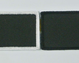 Black Rectangular Blank Patch 4 X 2 Inches-printable | Etsy