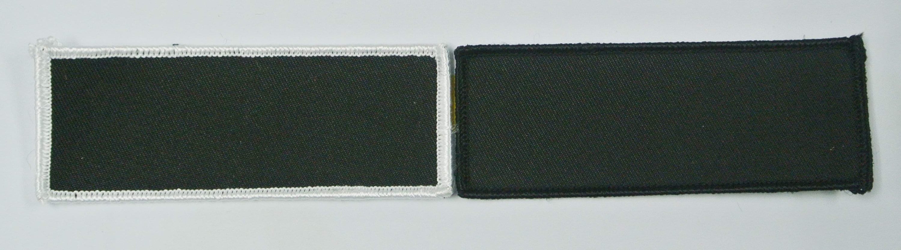 Black Rectangular Blank Patch 4 X 1.5 inches-Printable | Etsy