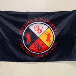 MMIWG Flag, Medicine Wheel Flag, No More Stolen Sisters, Missing and ...