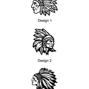 Indian Chief Vinyl Decal, Window Decal, Car Decal - Etsy