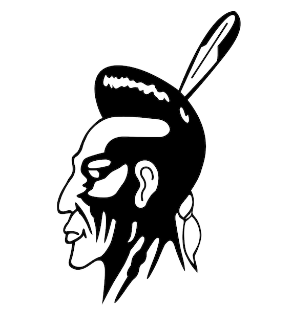 Mohawk Warrior Vinyl Decal - Etsy