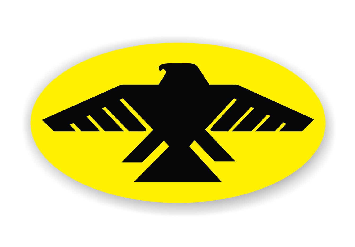 Thunderbird Graphic Yellow Decal - Etsy