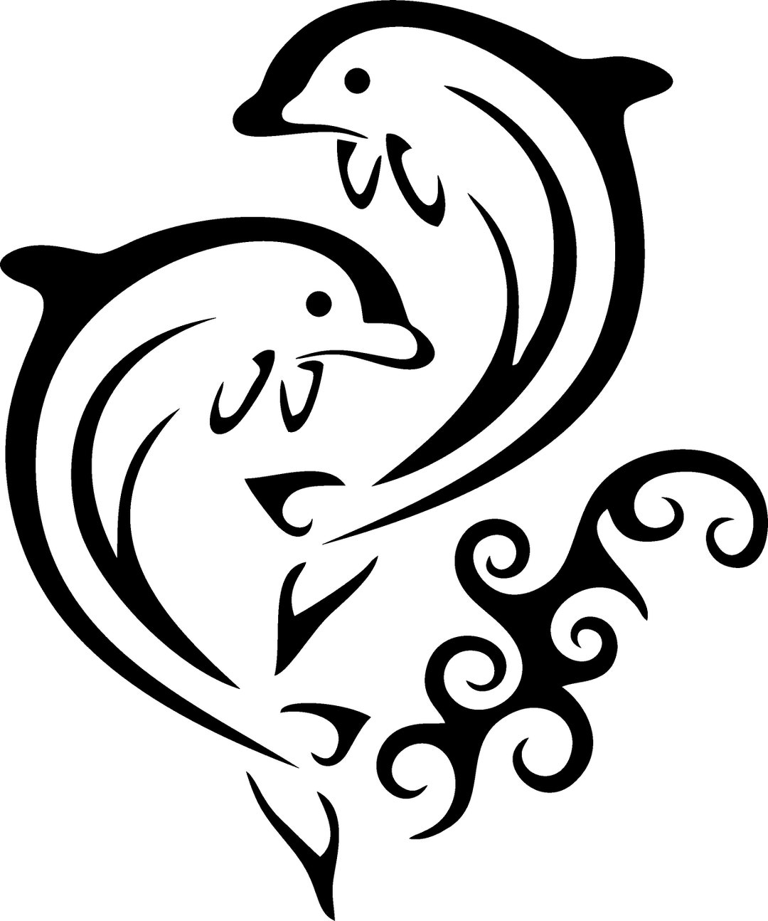 Dolphin Vinyl Decal - Etsy