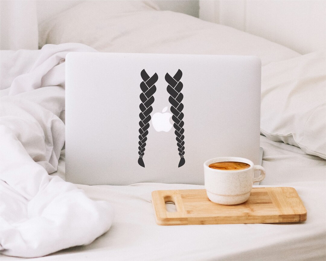 Braided Hair Vinyl Decal - Etsy