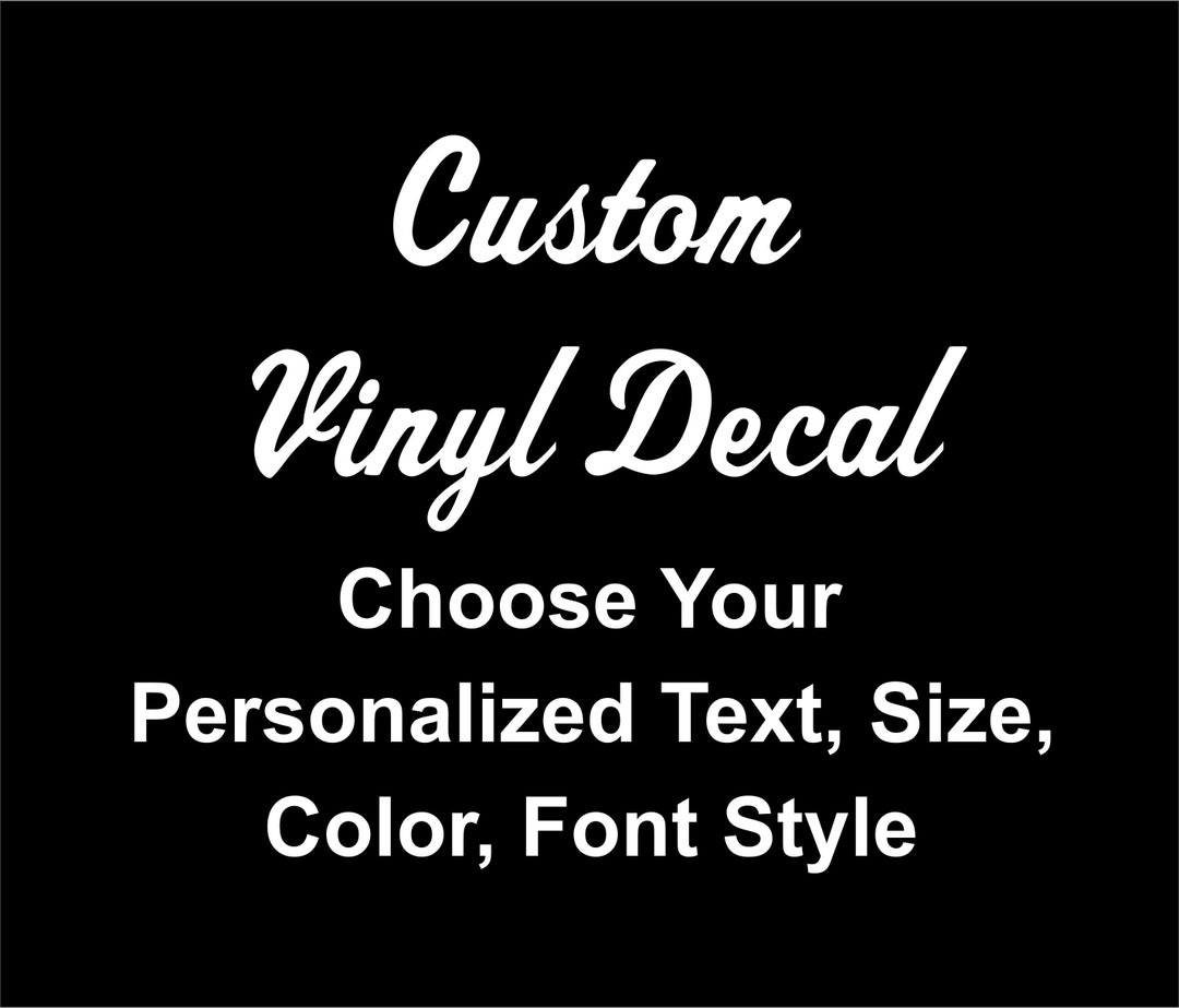 Custom Name Decals, Personalized Decal, Window Decal, Car Decal, Vinyl ...