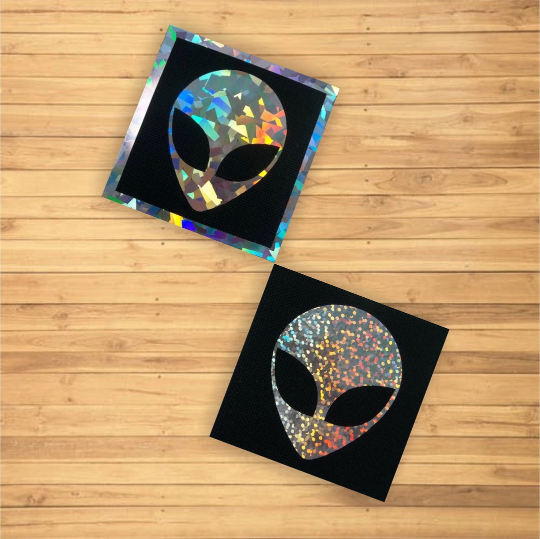 Alien Holographic Patch, Alien Canvas Patch - Etsy