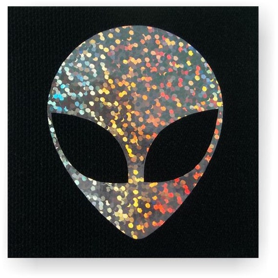 Alien Holographic Patch Alien Canvas Patch | Etsy