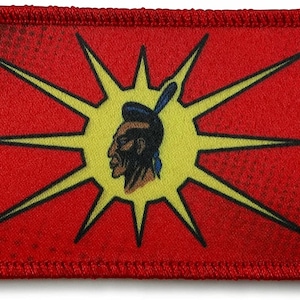 Mohawk Warrior Sublimated Patch, Dye Sublimation Patch - Etsy