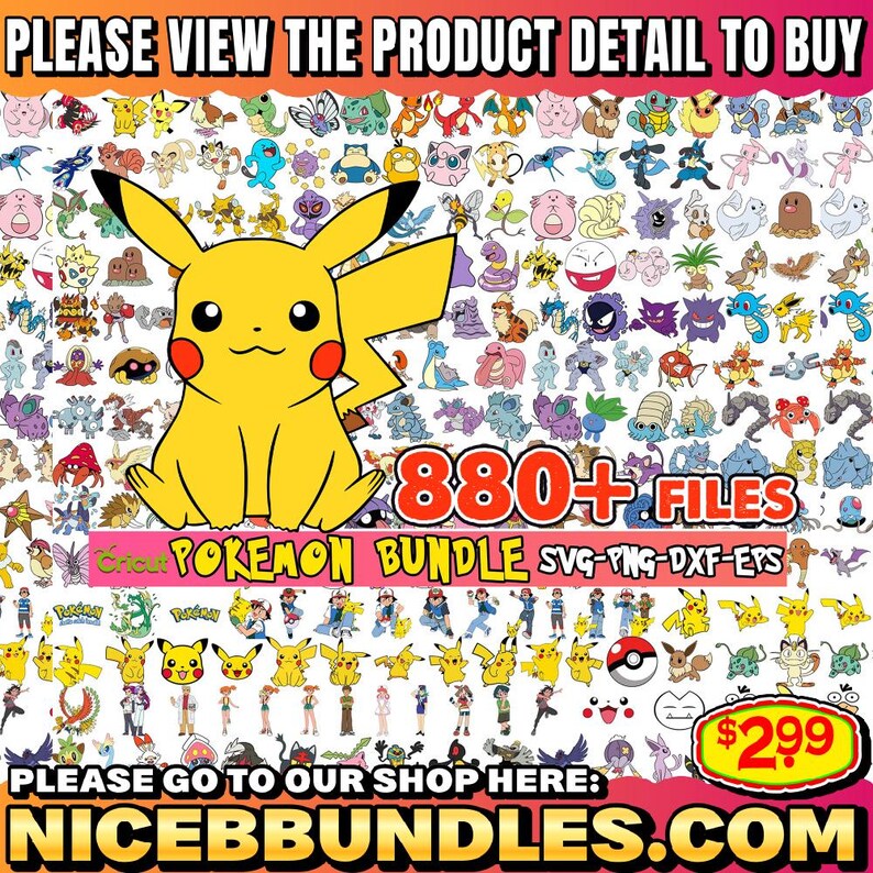 880+ Pokemon Layered Bundle Files, Pokemon Bundle, Pokemon Clipart ...