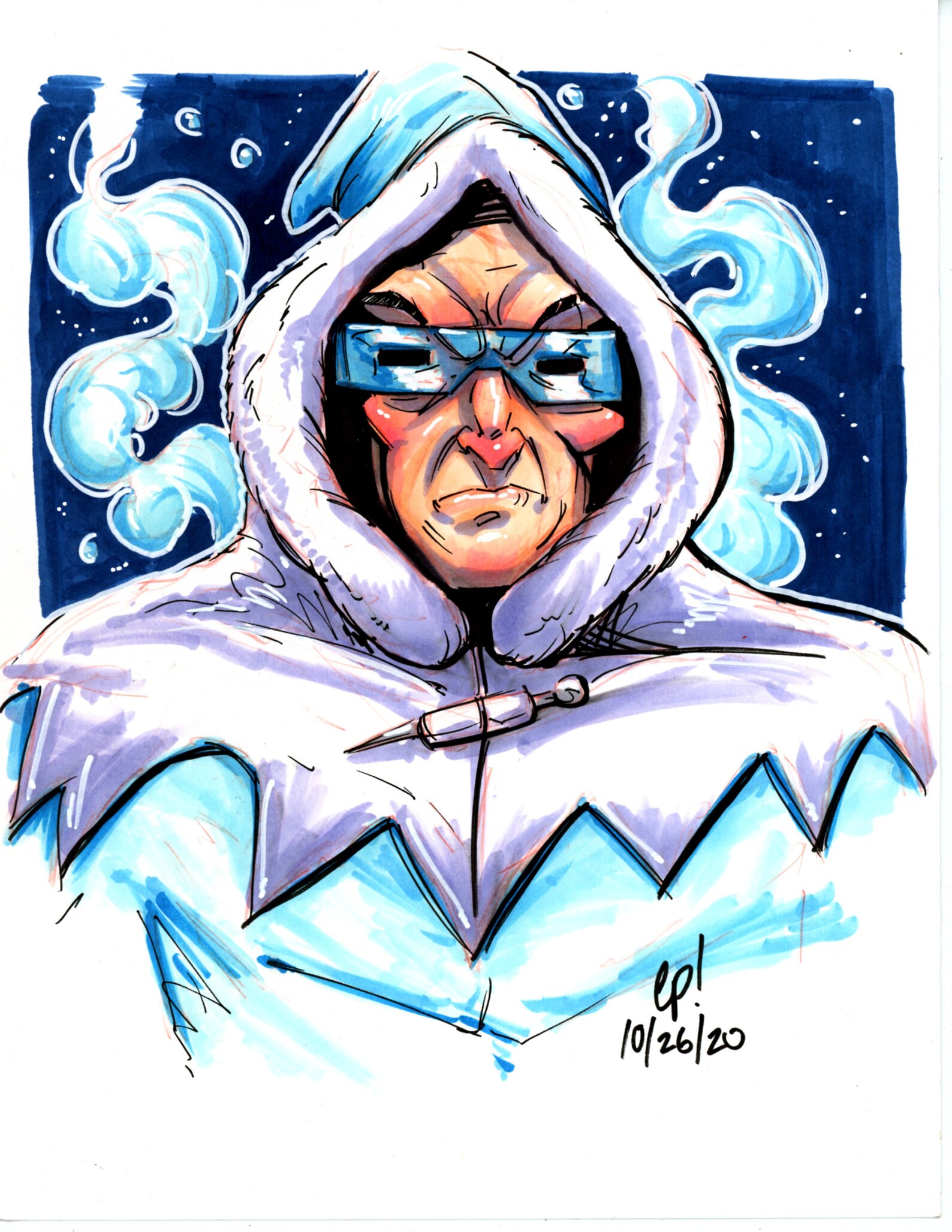 Original Captain Cold Sketch - Etsy