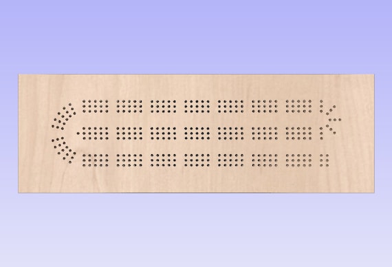 Cribbage Board Vcarve Template for CNC | Etsy
