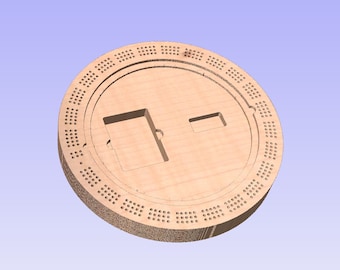Cribbage Board Template SVG File for CNC and Laser - Etsy
