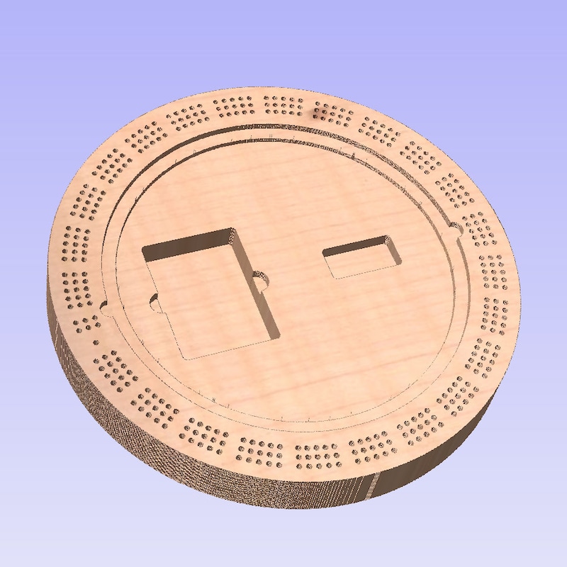 Cribbage Board Template - Etsy