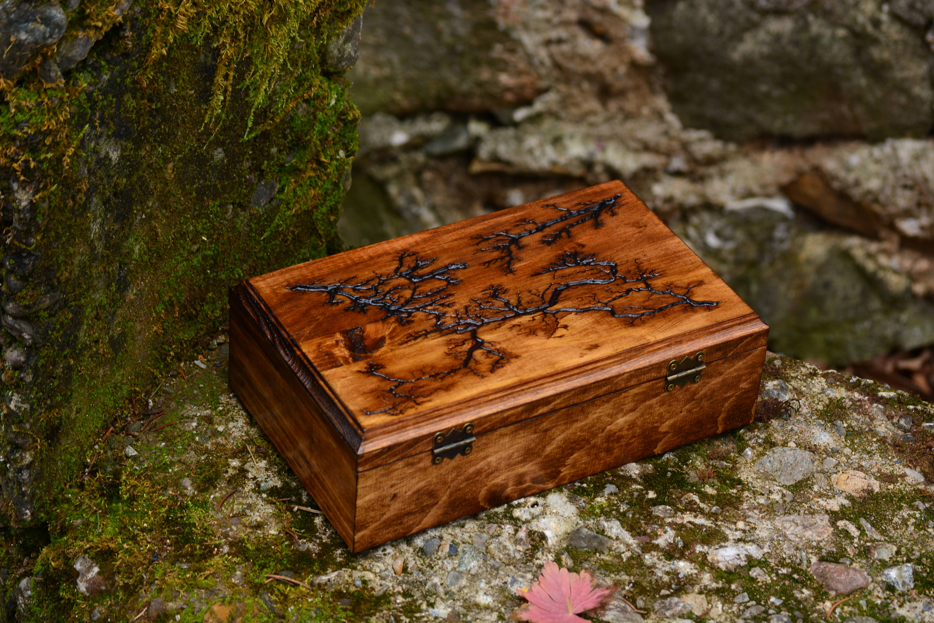 Brown Wooden Mens Boxmens Accessories Storagemens OOAK - Etsy