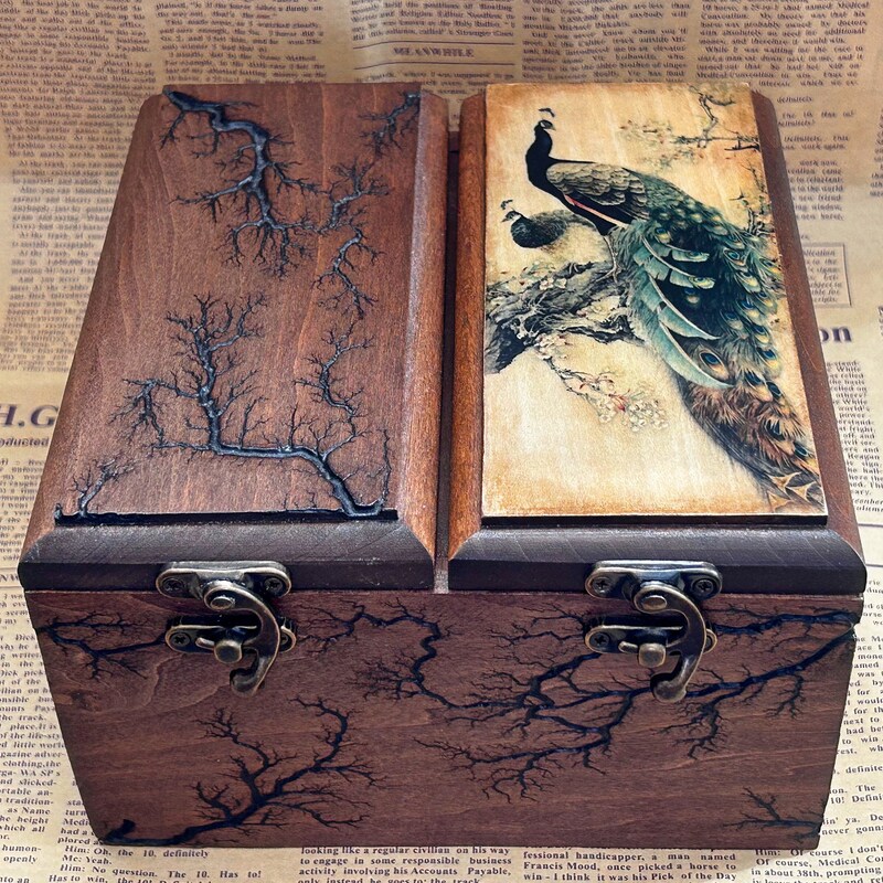 Wooden Tea Box - Etsy