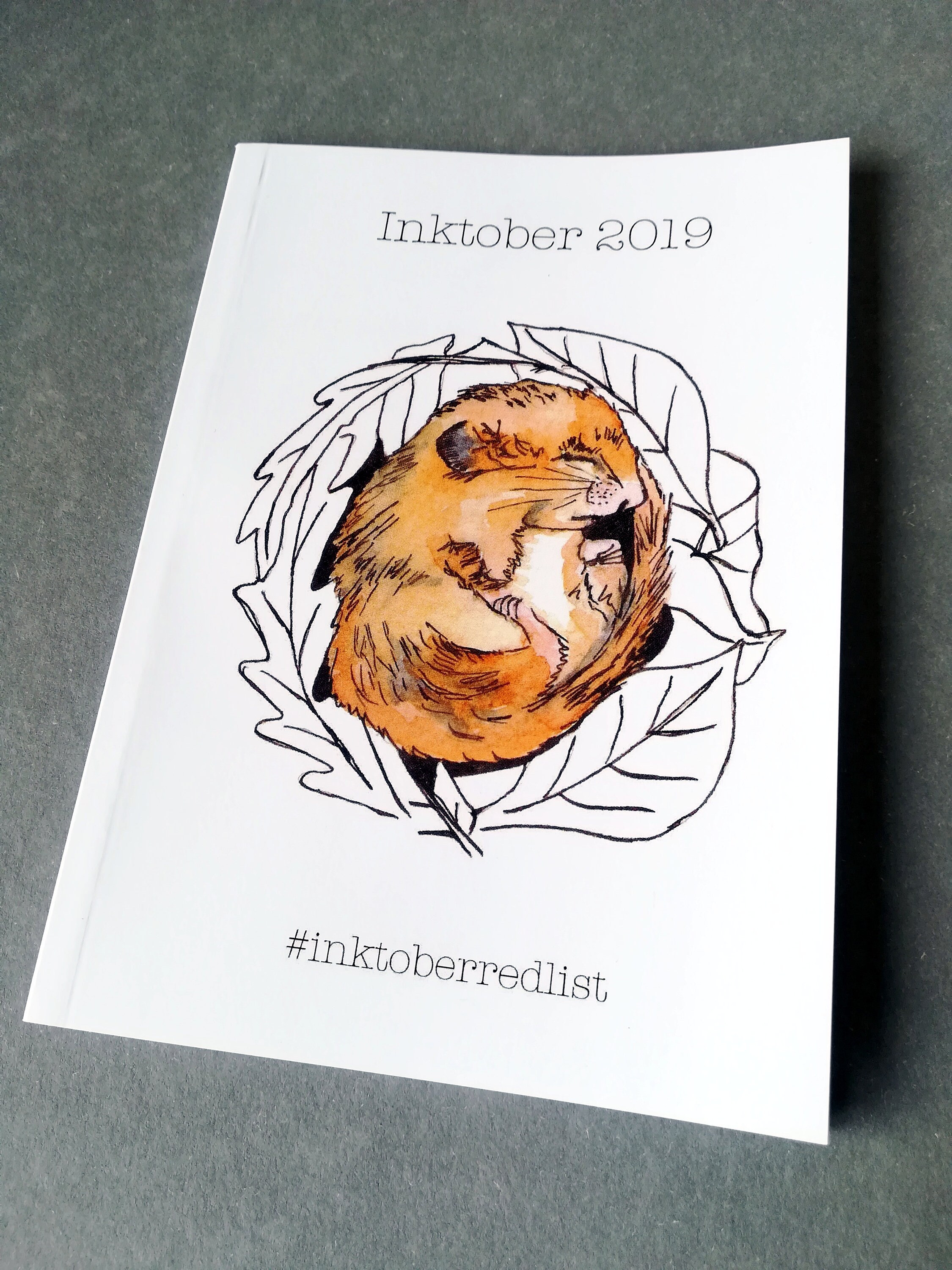 Inktober Book 2019 inktoberredlist Book Inktober Zine | Etsy