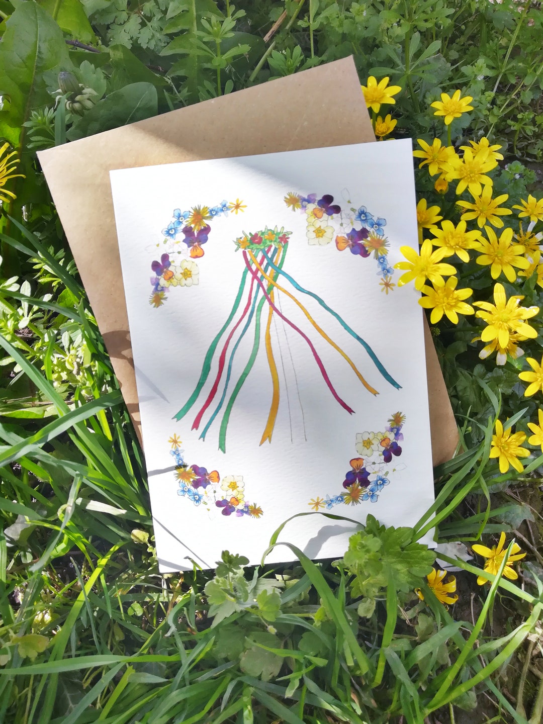 Beltane Card • May Day Card • Wheel of the Year Card • Summer Fete Card ...