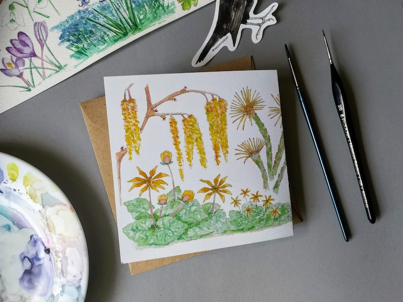 Spring Hope Concertina Card Spring Nature Card Wildflowers - Etsy UK