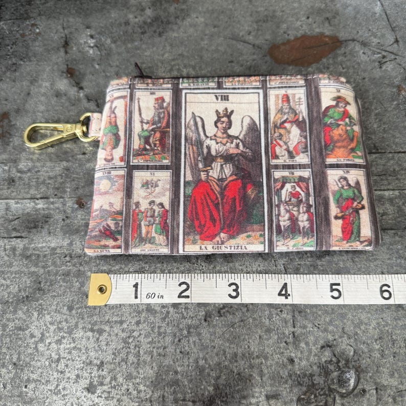 Tarot Card Zipper Pouch, Tarot Bag, Tarot Cards Gift, Wallet, Witchy ...