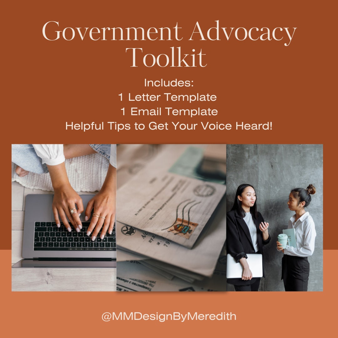 Government Advocacy Toolkit (digital) - Etsy