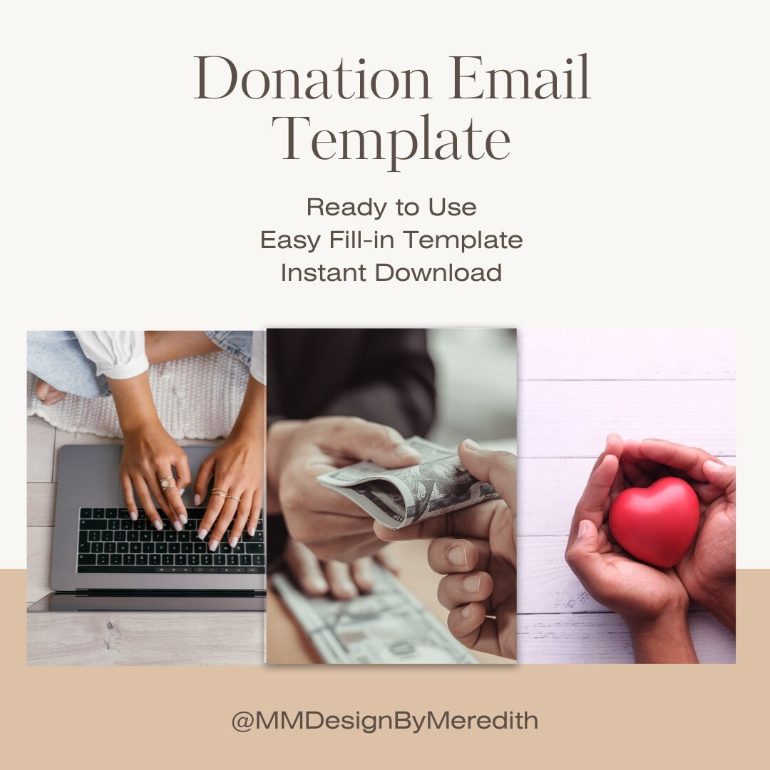 Donation Email Template - Etsy