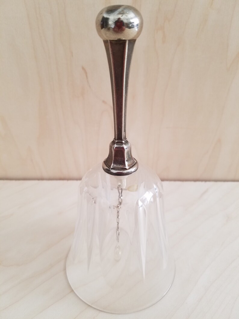 Made in Italy Lead Crystal Bell With Silverplate Handle - Etsy