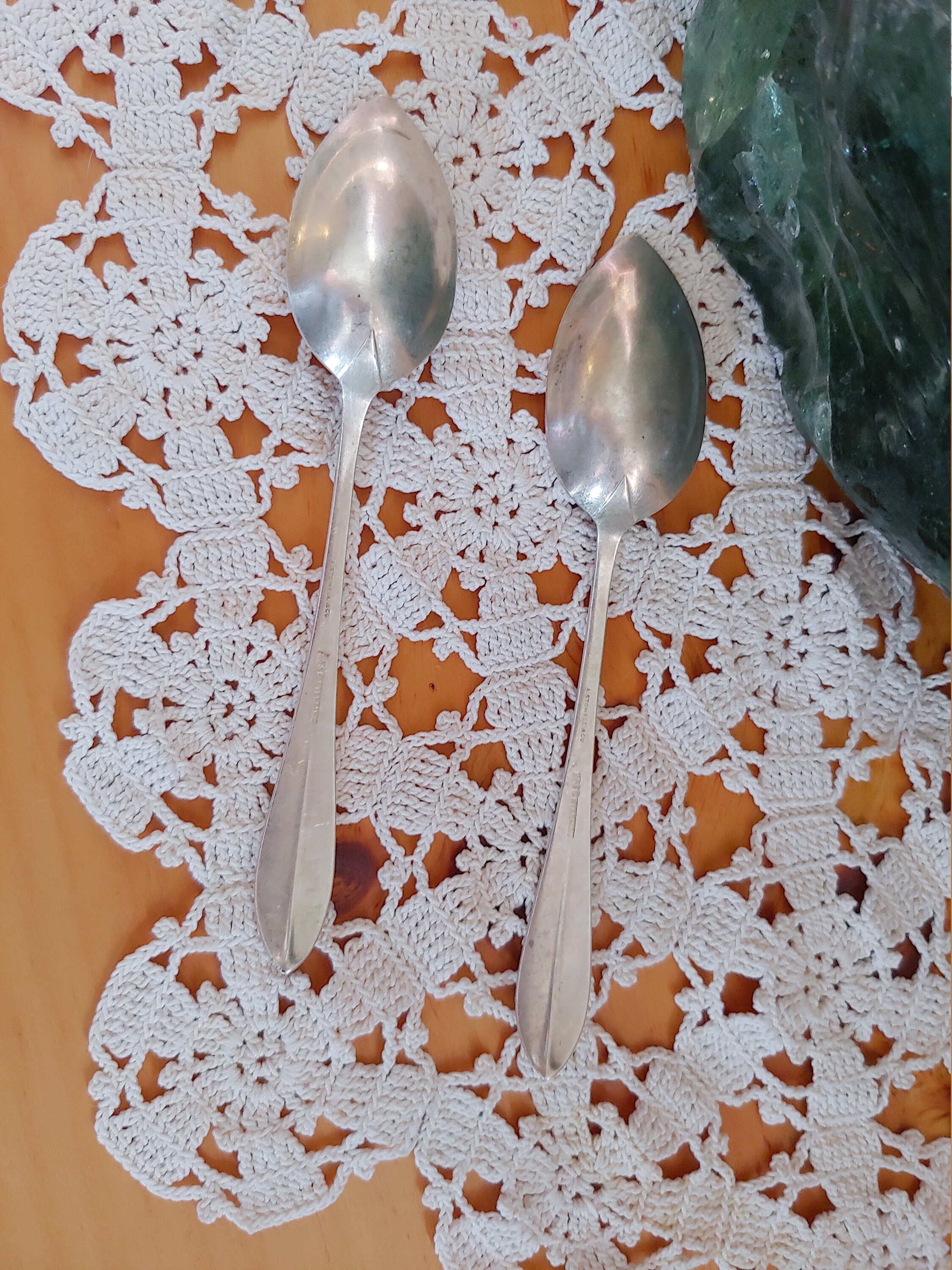 A. Stowell & Co Sterling Citrus Spoons Set of 2 - Etsy