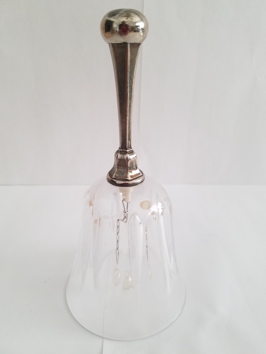Made in Italy - Lead Crystal Bell With Silverplate Handle - Etsy