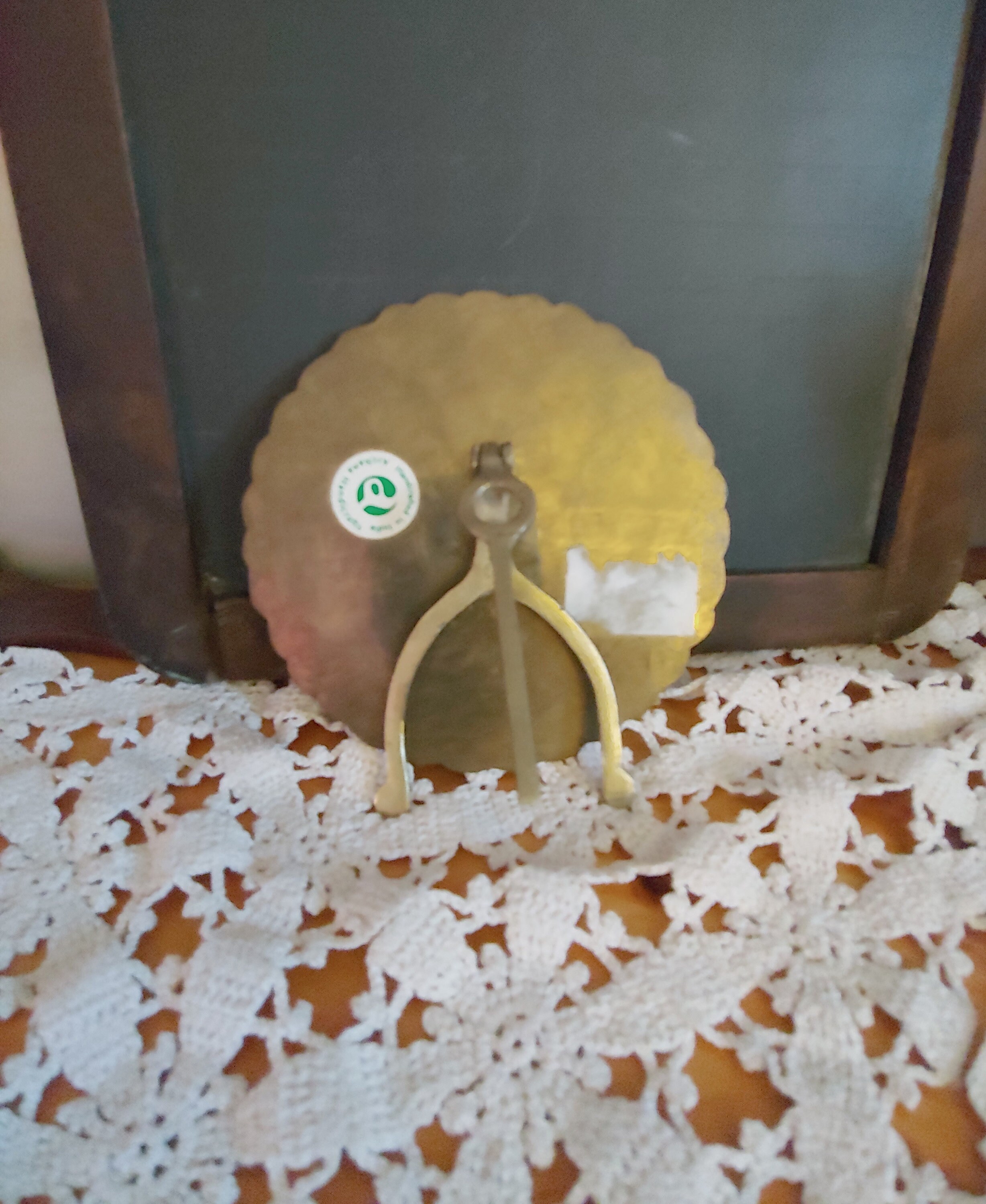 Vintage Brass and Enamel Calendar - Etsy