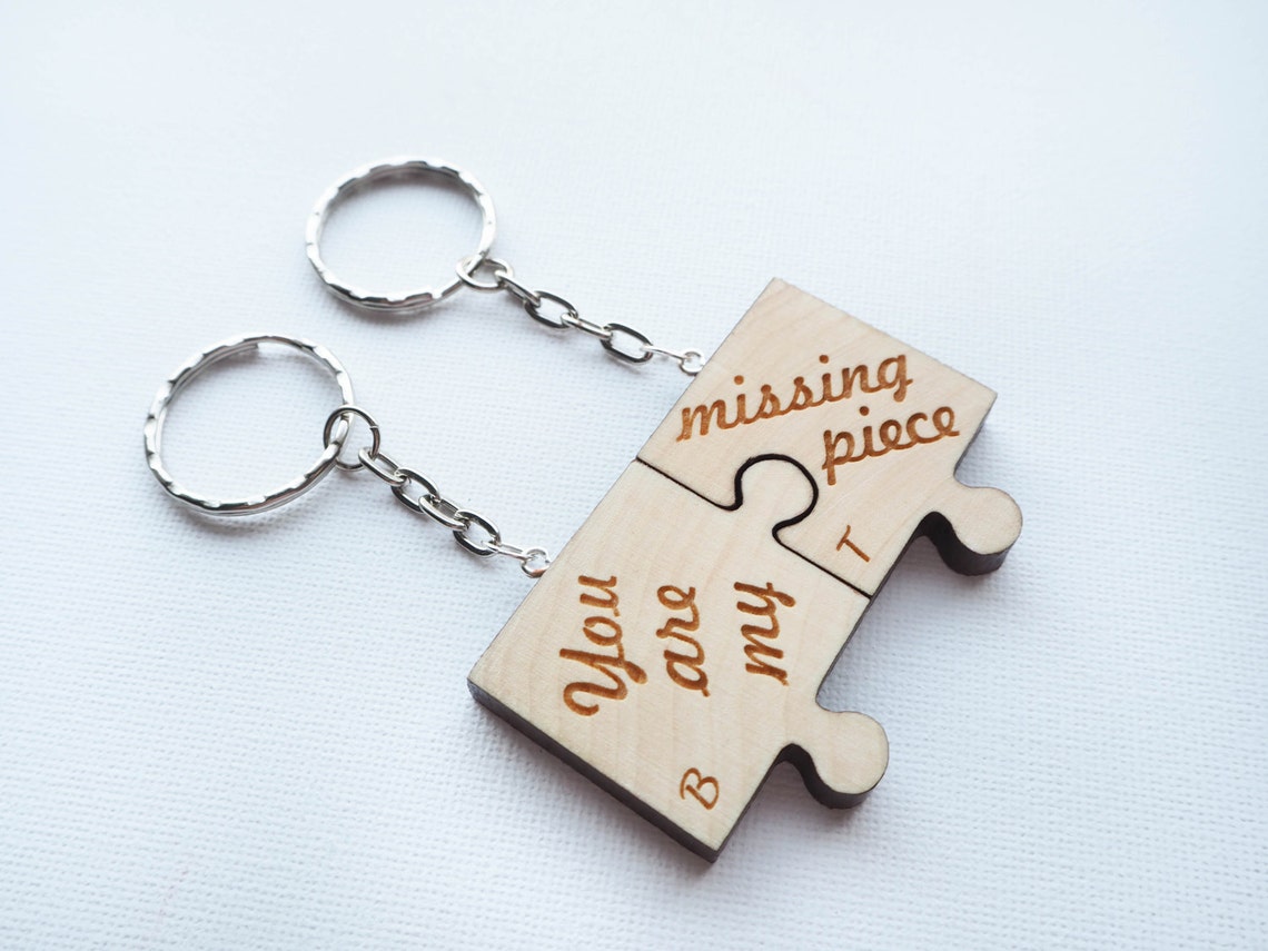 Personalized Puzzle Piece Keychains Custom Gift | Etsy