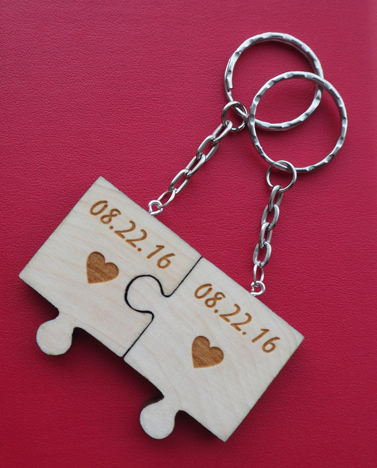 Personalized Puzzle Piece Keychains Custom Gift | Etsy