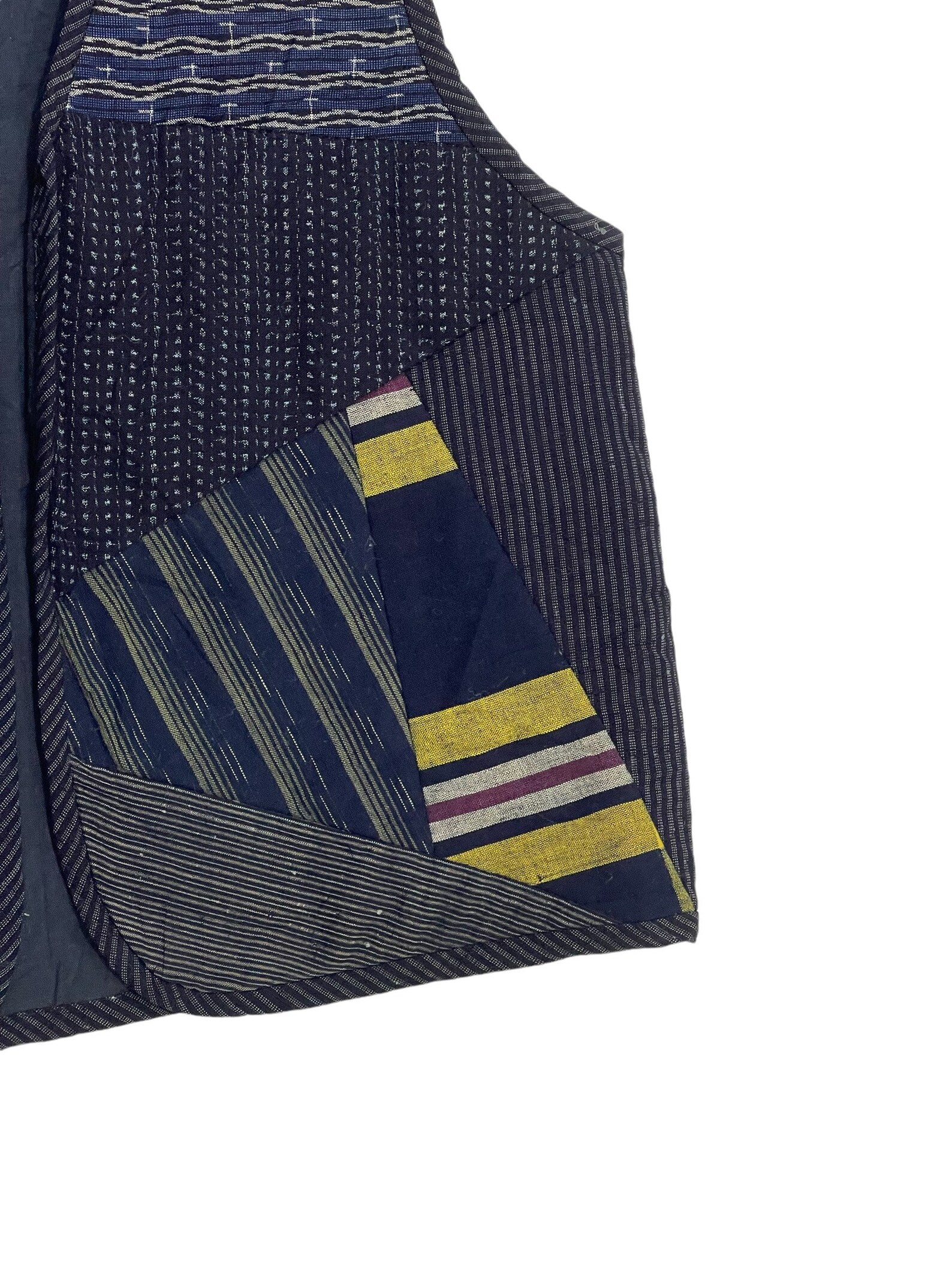 Made in Japan Vintage Hanten Vest Jacket Slight Padding Patchwork ...