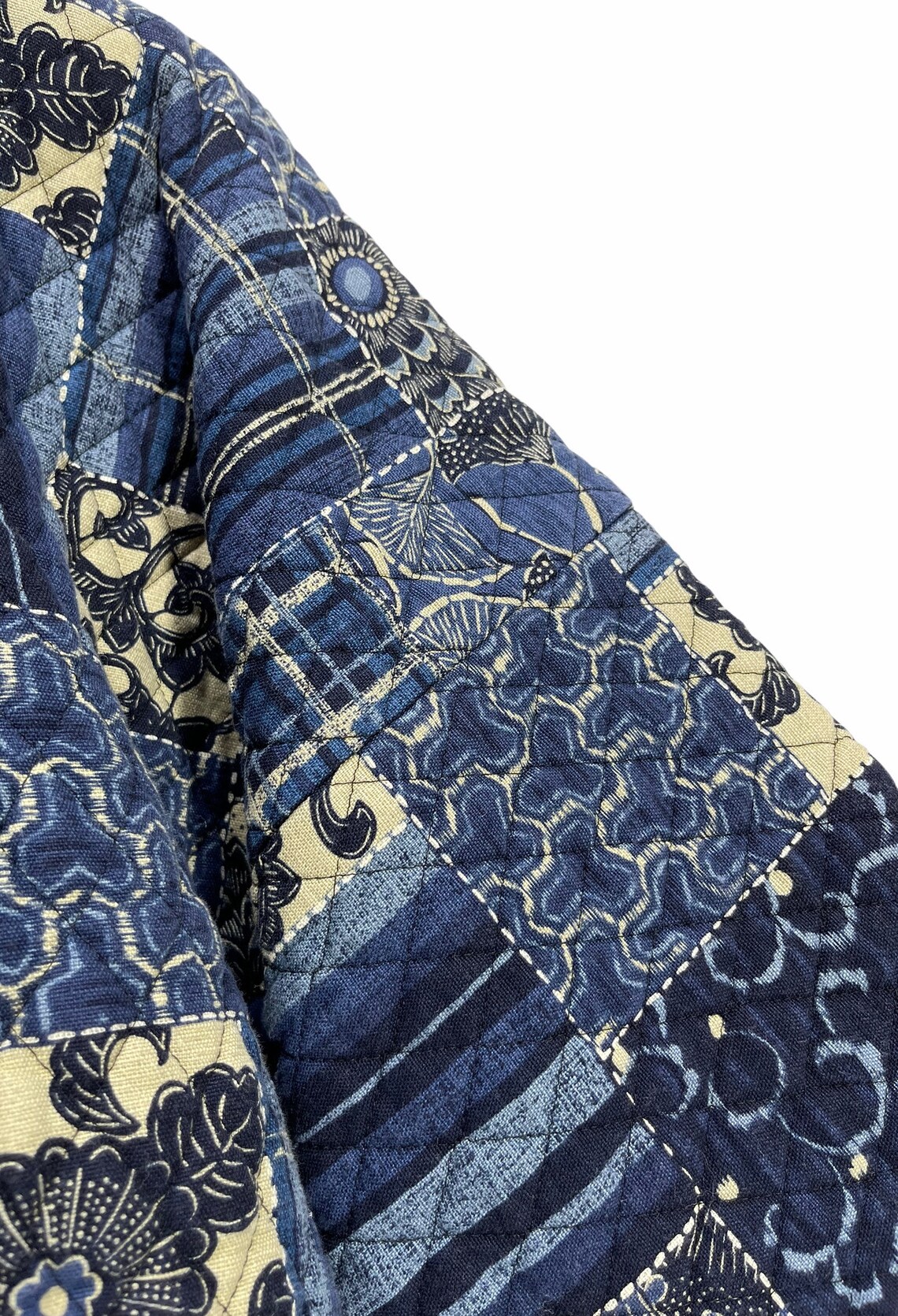 Made in Japan Vintage Hanten Jacket Padding Thick Quilted - Etsy