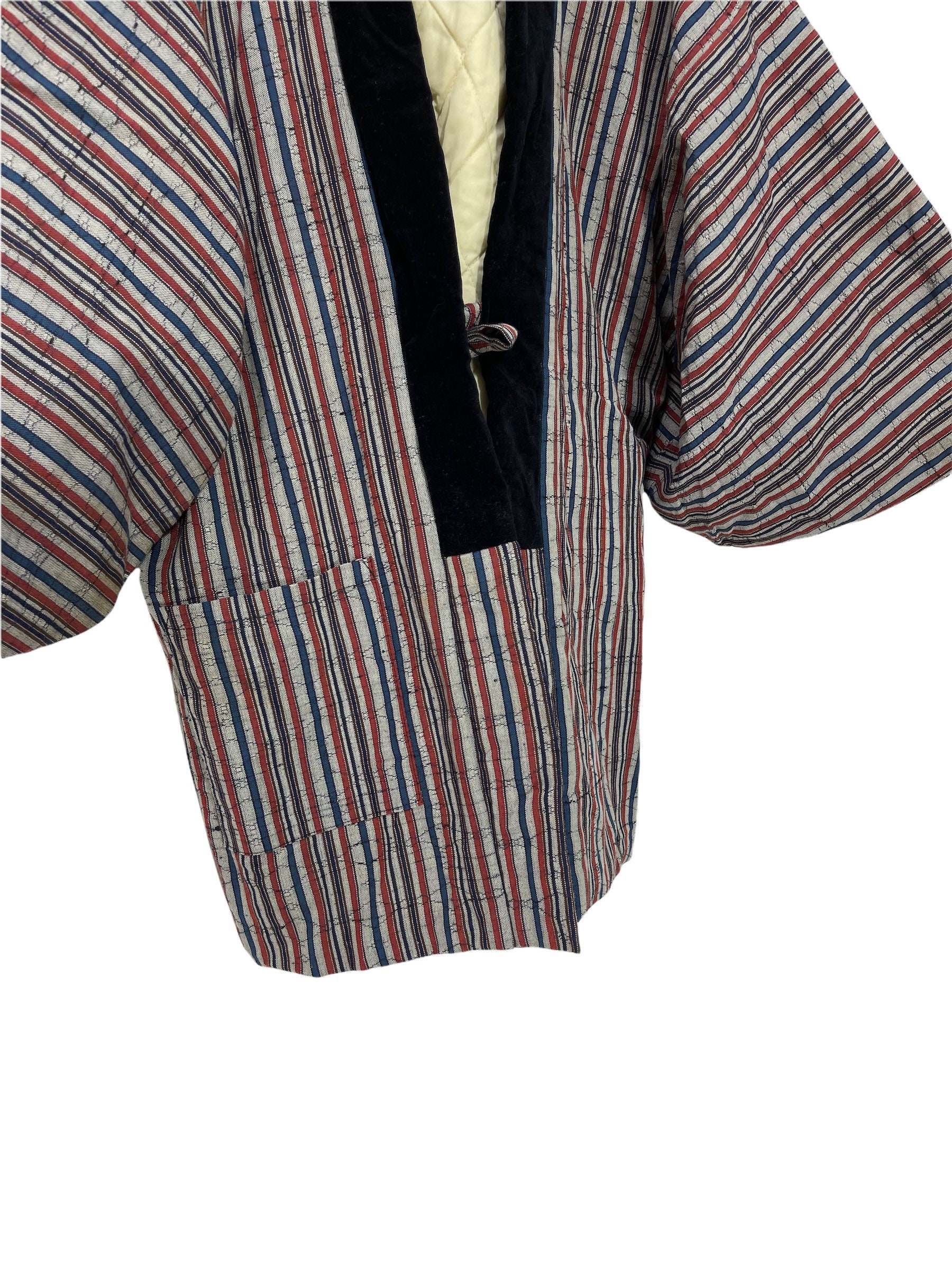 Made in Japan Vintage Hanten Jacket Quilted Lining Full - Etsy