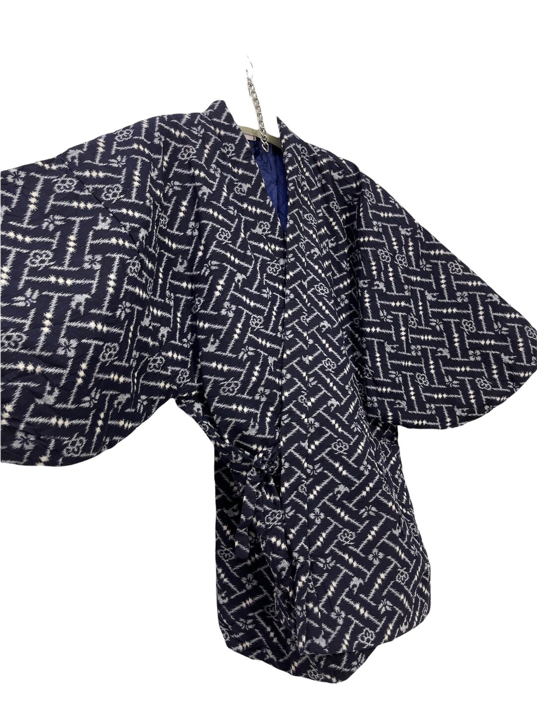 Made in Japan Vintage Hanten Jacket Quilted Lining Full Kasuri Patterns ...