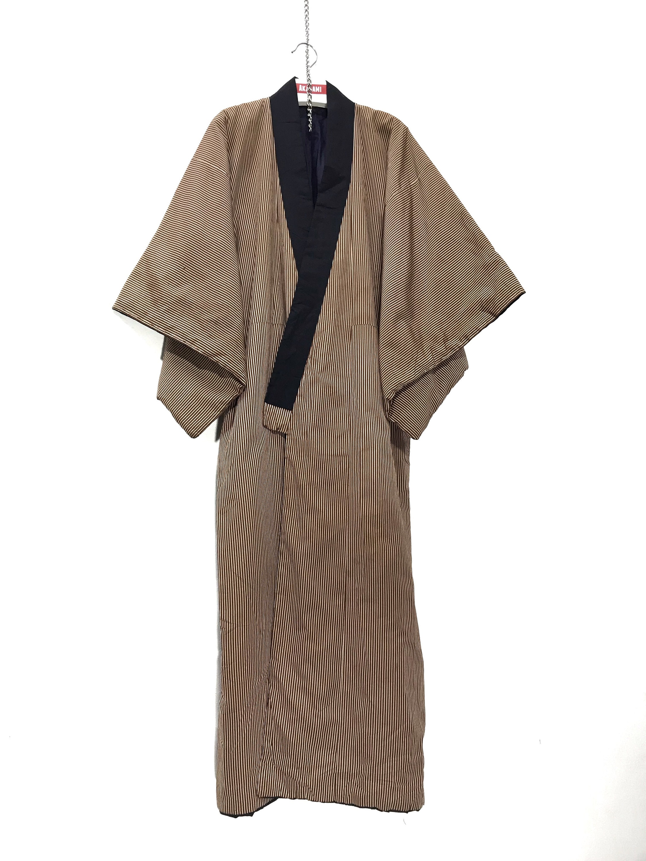 Made in Japan Vintage Hanten Kimono Long Jacket Padding Wadded ...