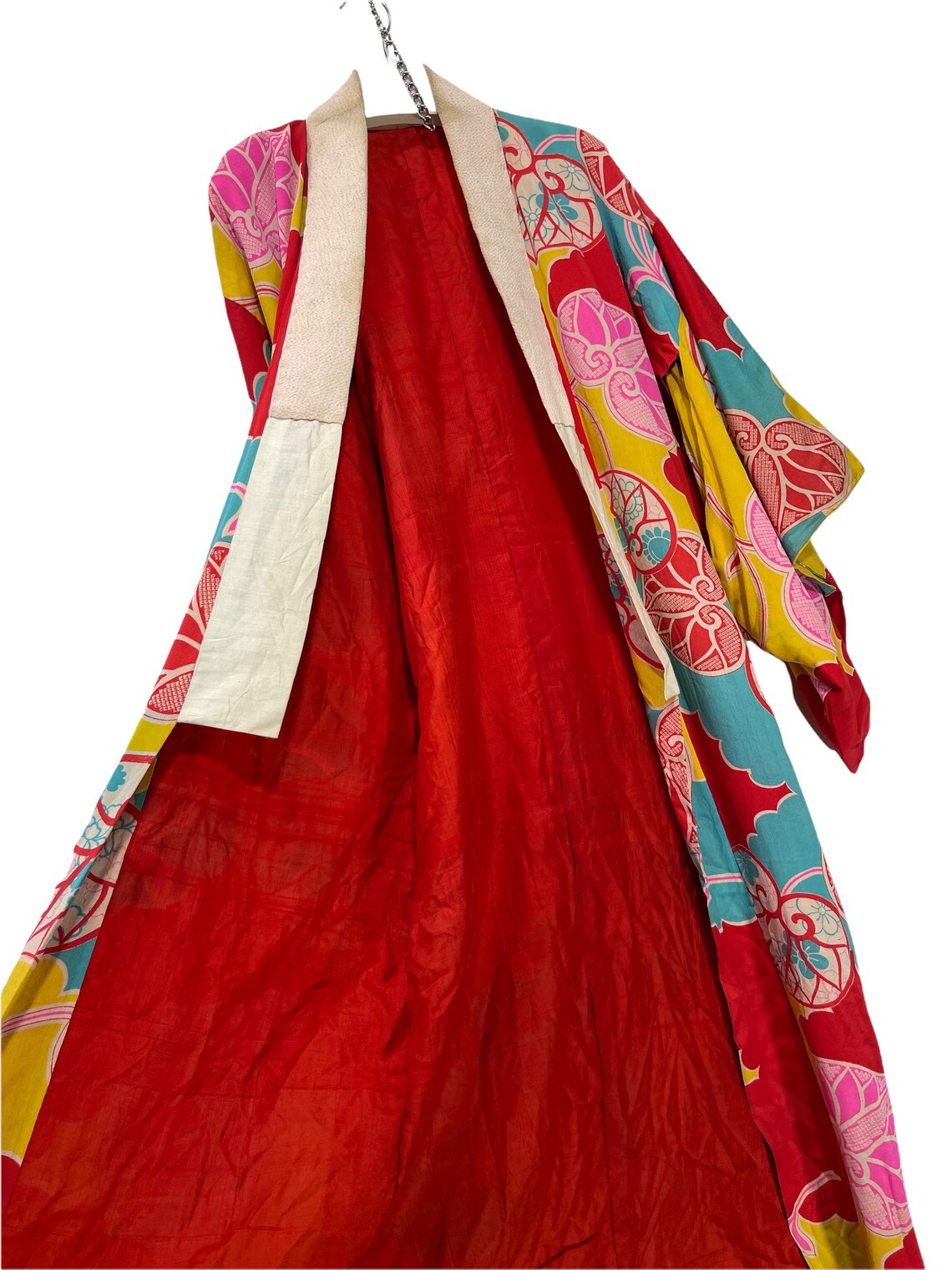 Made in Japan Vintage Old Thin Silk Juban Florals Pattern - Etsy