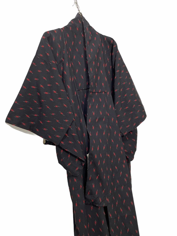 Made in Japan Vintage Kimono Kasuri Ikat Full Pattern… - Gem