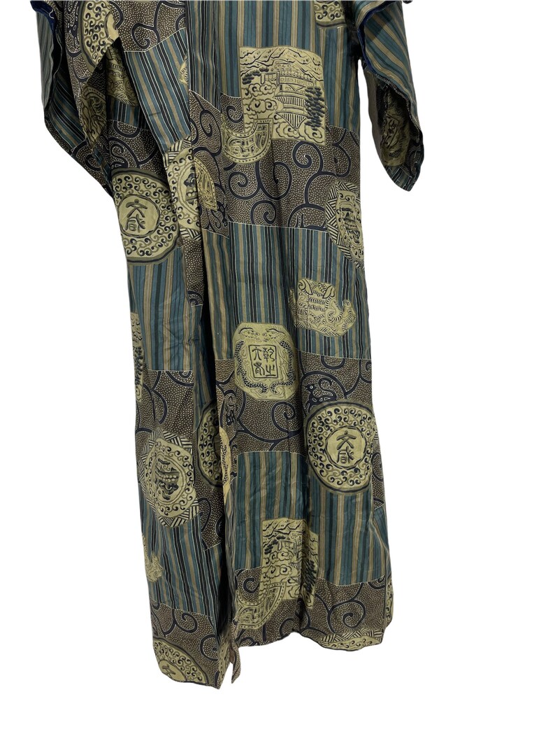 Made in Japan Vintage Kimono Juban Thin Silk With Lining Fullprinted ...