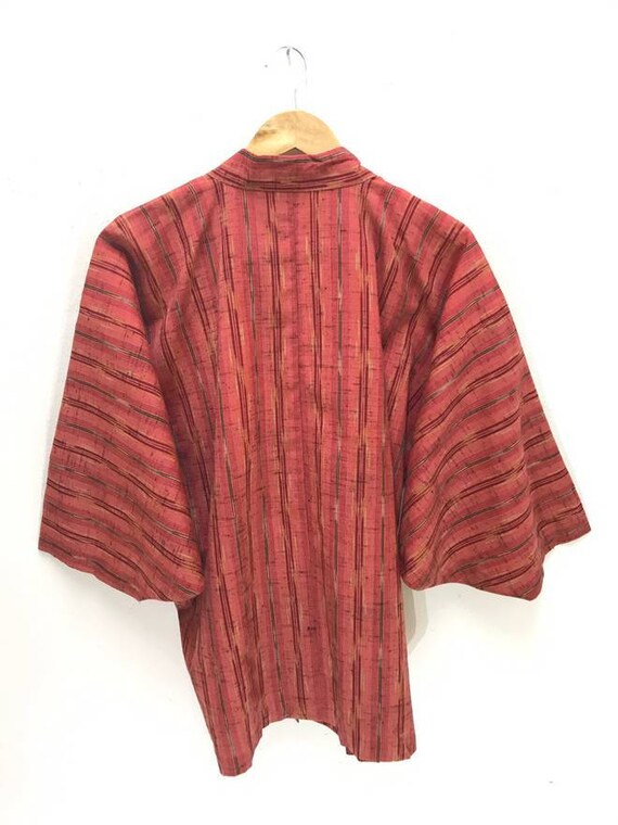 Japanese Traditional Haori Light Jacket Wool Drawstri… - Gem