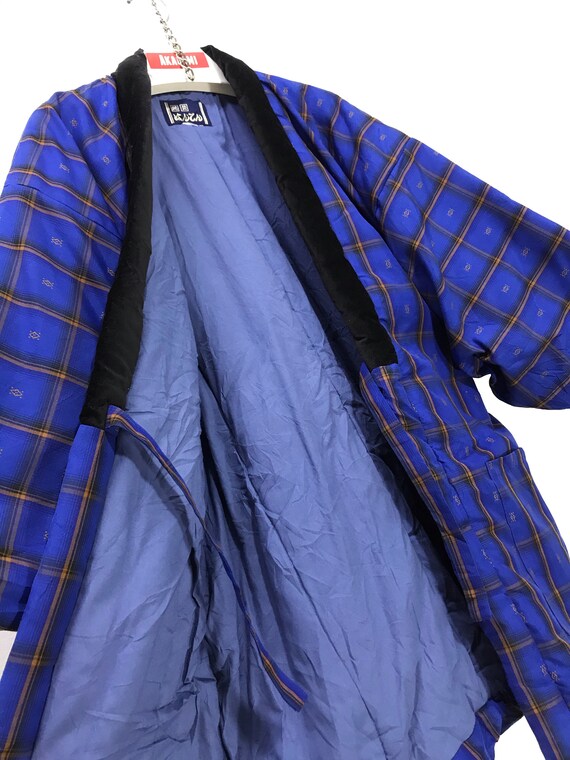 Made in Japan Vintage Hanten Jacket Padding Wadded Check Plaid | Etsy