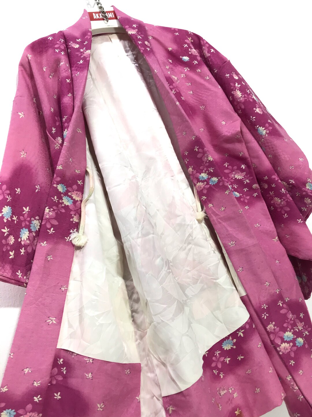 Made in Japan Vintage Haori Wool Kimono Florals Total Patterns ...