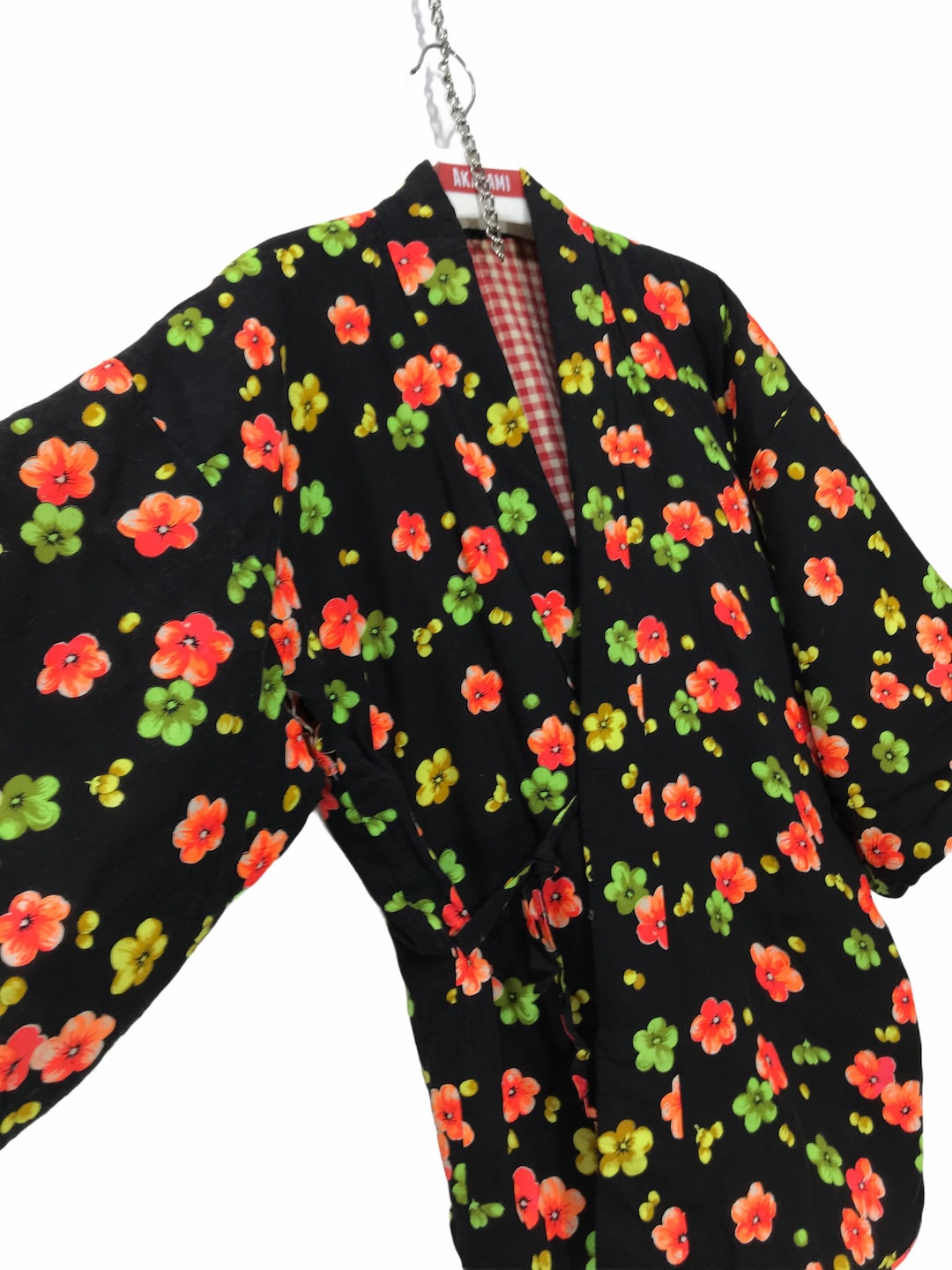 Made in Japan Vintage Hanten Rayon Jacket Padding Wadded Multicolour ...