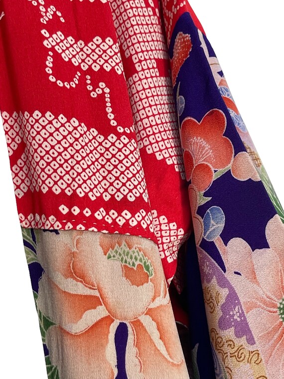 Made in Japan Vintage Old Juban Hybrid Silk Shibori K… - Gem