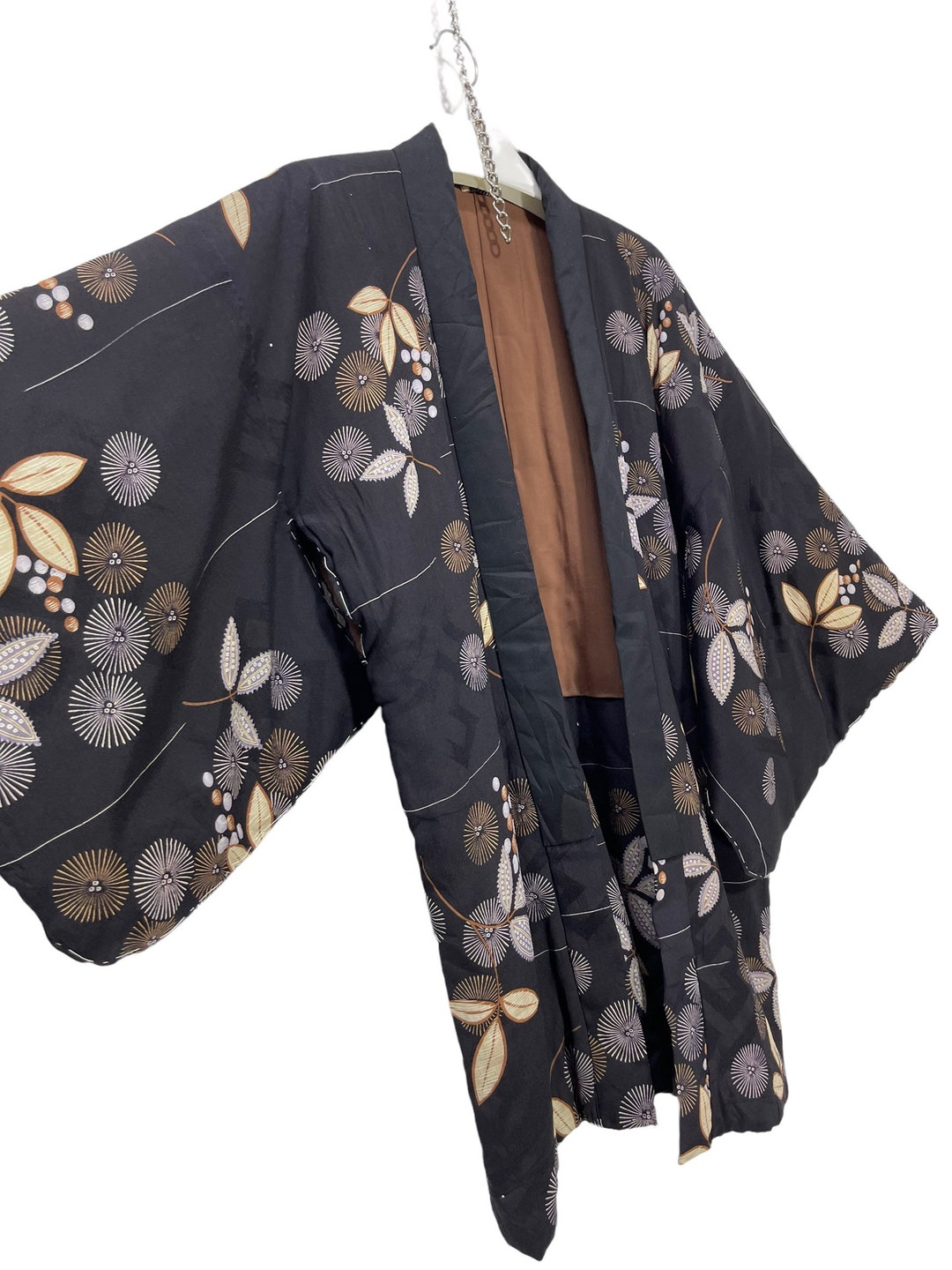 Made in Japan Vintage Hanten Silk Jacket Padding Yuzen - Etsy