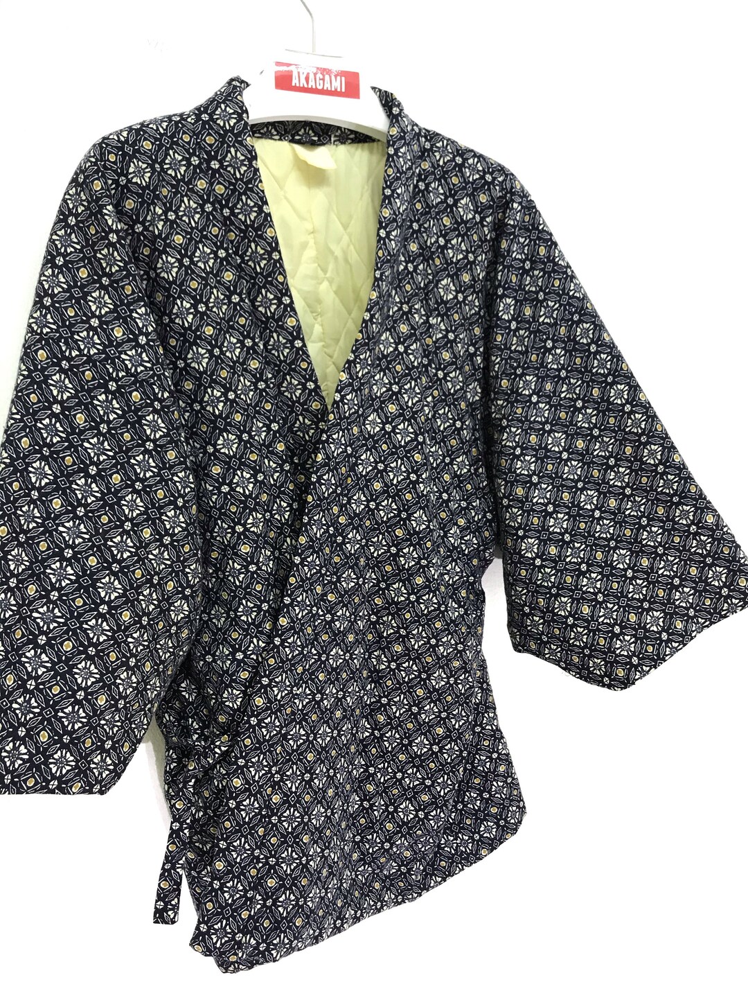 Made in Japan Vintage Hanten Jacket Padding Japanese Patterns ...